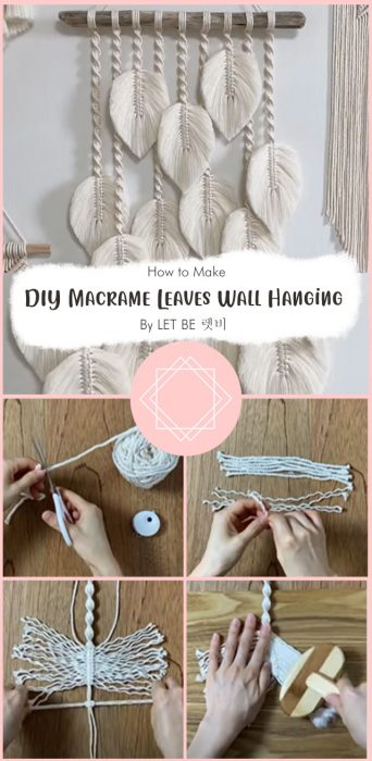 Macrame Leaves Wall Hanging DIY Free Ideas - Carolinamontoni.com