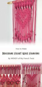 Lovely Macrame Heart Wall Hanging - Free Ideas - Carolinamontoni.com