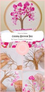 Pretty Cherry Blossom Embroidery Free Pattern Ideas - Carolinamontoni.com