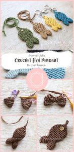 Easy Crochet Fish Keychain Free Pattern Ideas - Carolinamontoni.com