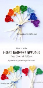 Crochet Balloon Applique Free Pattern Ideas - Carolinamontoni.com