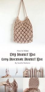 Easy Macrame Market Bag Free Pattern Ideas - Carolinamontoni.com