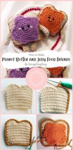 Easy Crochet Bread/Toast Free Pattern Ideas - Carolinamontoni.com