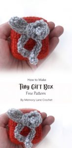 Lovely Gift Box Free Crochet Pattern Ideas - Carolinamontoni.com