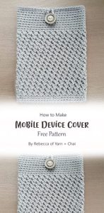 5 Tablet Pouch Free Crochet Pattern Ideas - Carolinamontoni.com