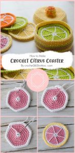 Fresh Fruits Coaster Free Crochet Pattern Ideas - Carolinamontoni.com