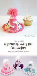5 Fun Party Hat Free Crochet Pattern Ideas - Carolinamontoni.com