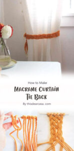 DIY Macrame Curtain Tie Free Pattern Ideas - Carolinamontoni.com