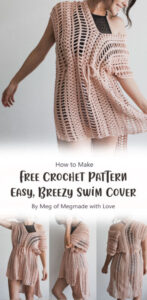 Lovely Beach Cover Up and Swim Cover Free Crochet Pattern Ideas ...
