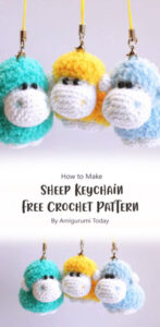 Mini Lamb/Sheep Keychain Free Amigurumi Crochet Pattern Ideas ...