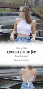 Lovely Halter Top Free Crochet Pattern Ideas Part 2 - Carolinamontoni.com