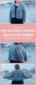 Comfy Cable Cardigan Free Crochet Pattern Ideas - Carolinamontoni.com