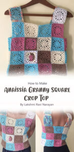 7 Granny Square Crop Top Free Crochet Pattern Ideas - Carolinamontoni.com