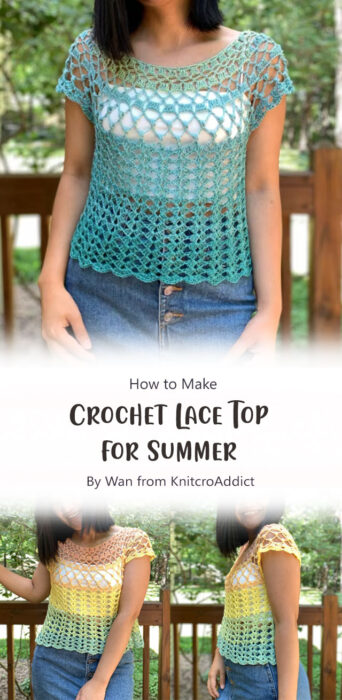 Pretty Lace Top Free Crochet Pattern Ideas