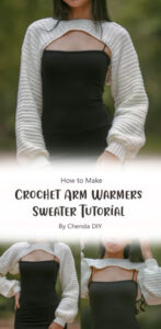 Best Arm Warmer Sweater Free Crochet Tutorial Ideas - Carolinamontoni.com
