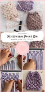 Easy Macrame Pouch Bag Free Tutorial Ideas - Carolinamontoni.com