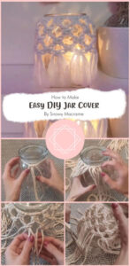 6 DIY Macrame Jar Cover Free Tutorial Ideas - Carolinamontoni.com