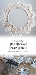 5 DIY Macrame Wreath Free Tutorial Ideas - Carolinamontoni.com