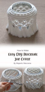 6 DIY Macrame Jar Cover Free Tutorial Ideas - Carolinamontoni.com