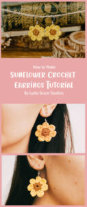 Beautiful Sunflower Earring Free Crochet Tutorial Ideas ...