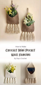 Pretty Mini Pocket Wall Hanging Free Crochet Pattern Ideas ...