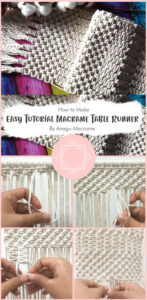 Useful DIY Macrame Table Runner Free Tutorial Ideas - Carolinamontoni.com