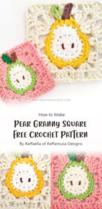 Fresh Fruits Granny Square Free Crochet Pattern Ideas - Carolinamontoni.com