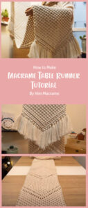 Useful DIY Macrame Table Runner Free Tutorial Ideas - Carolinamontoni.com