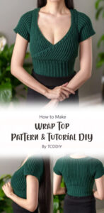 Stylish Wrap Top Free Crochet Pattern & Tutorial Ideas (Part 2) - Carolinamontoni.com