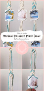 Let's Make Macrame Polaroid Hanger - Free Tutorial Ideas - Carolinamontoni.com