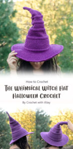 Amazing Witch Hat Free Crochet Pattern & Tutorial Ideas - Carolinamontoni.com