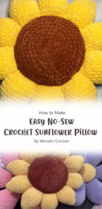 Sunflower Pillow Free Crochet Pattern & Tutorial Ideas ...