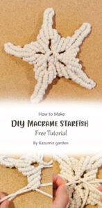 DIY Macrame Starfish - Free Tutorial Ideas - Carolinamontoni.com