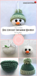 Amigurumi Snowman Bauble Free Crochet Pattern Ideas - Carolinamontoni.com