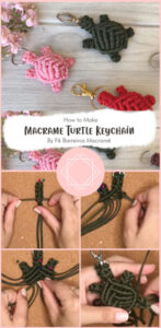 DIY Macrame Turtle & Turtle keychain - Free Tutorial Ideas ...