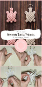 DIY Macrame Turtle & Turtle keychain - Free Tutorial Ideas ...