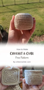 How to Make Crochet Cube - Free Pattern Ideas - Carolinamontoni.com