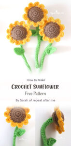 Stitching Sunshine: Explore Sunflower Free Crochet Pattern Ideas (Part ...