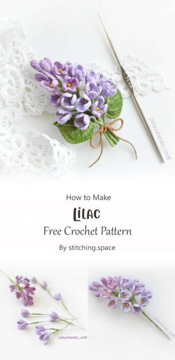 The Beauty of Lilac Flower - Free Crochet Pattern Ideas ...