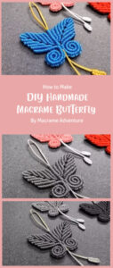 DIY Macrame Butterfly Free Tutorial Ideas - Carolinamontoni.com