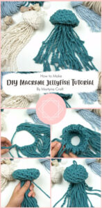 4 DIY Macrame Jellyfish Free Tutorial Ideas - Carolinamontoni.com