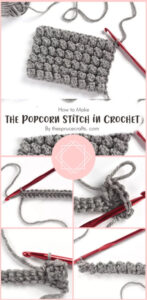 How to Crochet Popcorn Stitch Free Pattern Ideas - Carolinamontoni.com