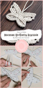 DIY Macrame Butterfly Free Tutorial Ideas - Carolinamontoni.com
