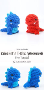 Best Amigurumi T-Rex Free Pattern & Tutorial Ideas - Carolinamontoni.com