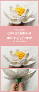 5 Water Lily Free Crochet Pattern & Tutorial Ideas - Carolinamontoni.com
