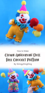 Best Amigurumi Clown Free Crochet Pattern & Tutorial Ideas - Carolinamontoni.com