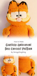 Best Amigurumi Garfield Free Crochet Pattern & Tutorial Idea - Carolinamontoni.com
