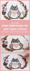Owl Embroidery Made Easy: Free Tutorials for Beautiful Handcrafted Art ...