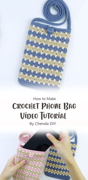 6 Phone Bag Free Crochet Pattern & Tutorial Ideas - Carolinamontoni.com