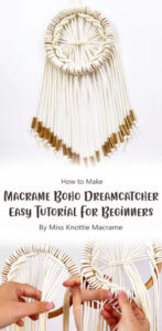 Lovely DIY Dream Catcher Macrame Free Tutorial Ideas - Carolinamontoni.com
